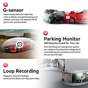 DDPAI Dash Cam Front and Rear 4K, Cam Car Camera with 2160P Front +1080P Rear, Built-in WiFi GPS, Dual Dash Camera for Cars, Night Vision,Parking Monitor,Support 128GB max, Z50
