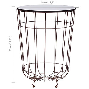 QJBSAVVA Coffee Table Gold Ø 15.7",Entrance Table Tray Tables Center Table Low Table Suitable for Meeting Rooms, Reception Rooms, Offices