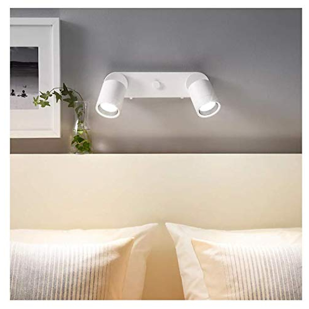 IKEA Nymane Spotlight - Wall lamp with Cord Connection with Bulbs Included