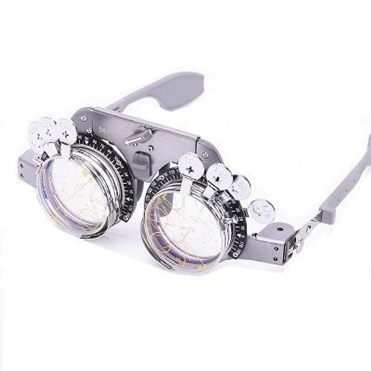 CGOLDENWALL Adjustable Trial Frame Optical Trial Lens Frame PD 54-70mm Pure Titanium Optical Titanium Optic Trial Eye Optometry Lens Frame Test Optician TF-BT