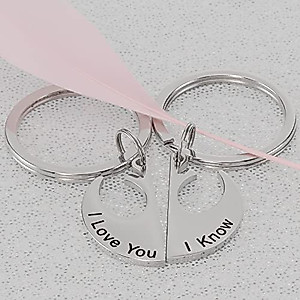Kivosliviz Star Wars Couple Keychain Star Wars Gifts for Her Star Wars I Love You I Know Star Wars Jewlry for Women