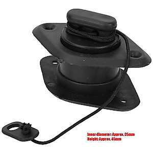 Drain Valve, Premium PVC Plastic Lightweight Drain Valve with A Pull Cord for Inflatable Boats Fishing Boat Kayak Replacement Accessory