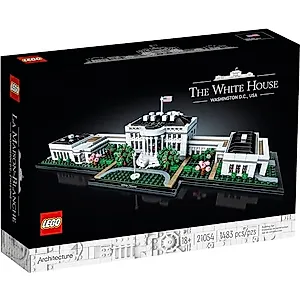 LEGO Architecture Collection: The White House 21054 - Model Building Kit, Creative Set for Adults and Teens, Energizing DIY Project, Iconic Presidential Office, Great Collectible Gift for Father's Day