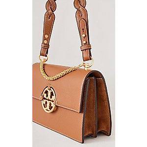 Tory Burch Women's Miller Flap Shoulder Bag, Light Umber, Tan, One Size