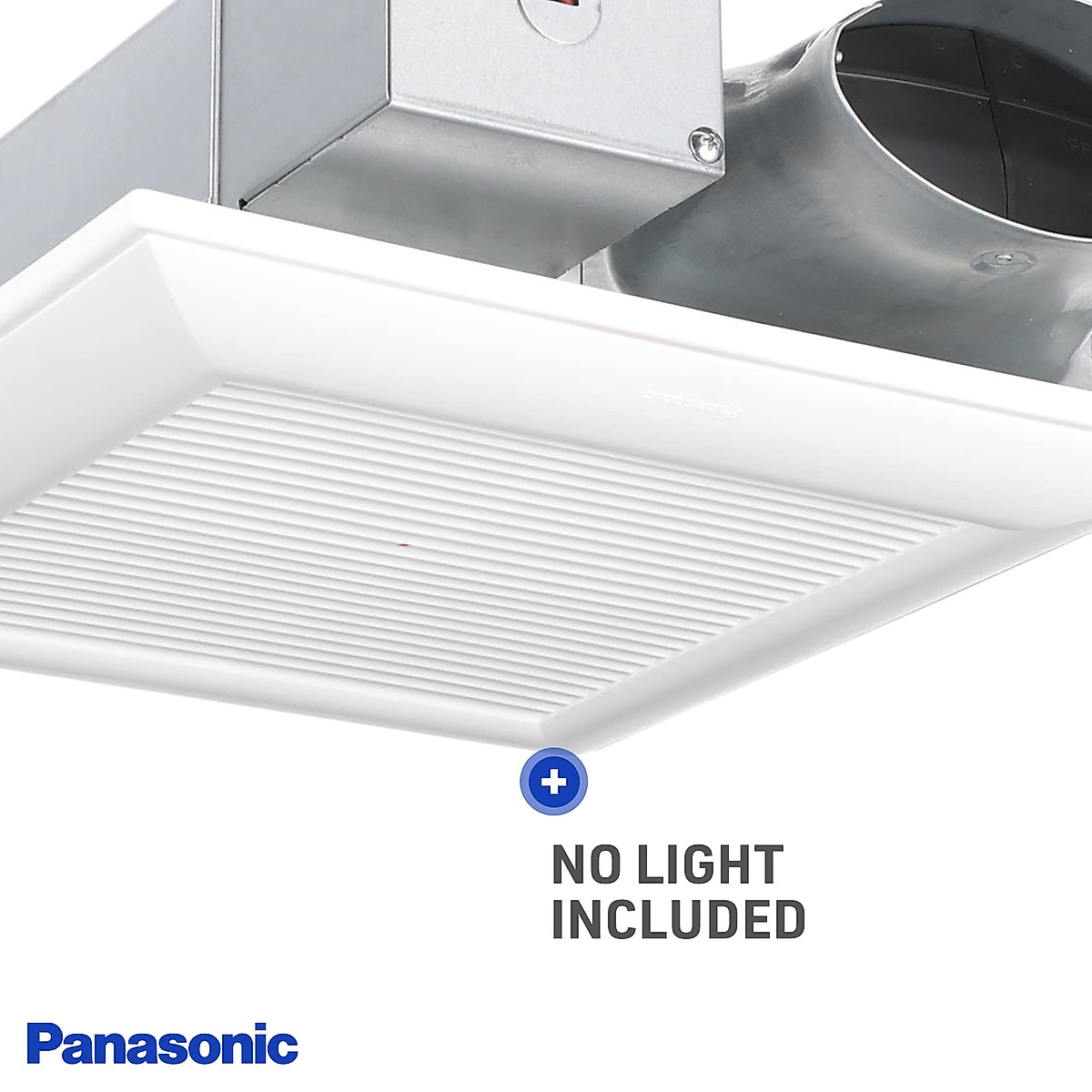 Panasonic FV-0510VSC1 WhisperValue DC Ventilation Fan with Condensation Sensor for Humidity Control - 50-80-100 CFM - Bathroom Wall Fan