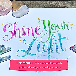 SAKURA Gelly Roll Stardust Glitter Gel Pens - Bold Point Ink Pen for Lettering, Drawing, Invitations, & Stationery - Assorted Colored Ink - Bold Line - 16 Pack