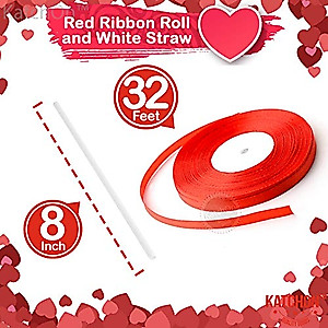Red and White Kiss Balloons - 20 Pieces | Latex Red Lip Balloons | Lip Balloons for Romantic Decorations Special Night | Kiss Lips Printed Valentines Day Balloons for Anniversary, Proposal Decorations