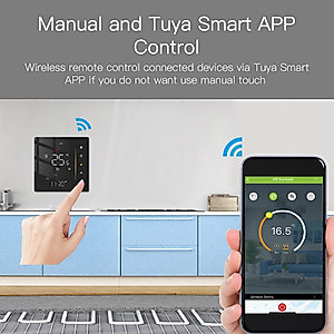 Professional Smart Thermostat,APP Control, WIFI,Programmable,Intelligent Temperature Control for Efficient Energy Usage,Remote Access,95 240VAC,Ideal for Electric Floor Heating