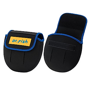 Dr.Fish Fishing Reel Cover Spinning Reel Case Bag Reel Glove Neoprene Water Holder Fits 1000 2000 3000 4000 5000 6000 Spinning Reel Mixed Size