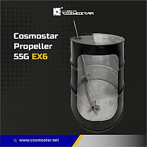 Cosmostar Stainless Steel Mixing Expandable Blade 55 Gallon Paint Mixer Stirring Propeller Tools for Paint Epoxy, Resin, Silicone Stirrer Paddle with ⌀0.47” Shaft Rod