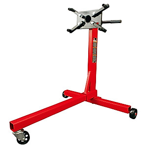 BIG RED T23401 Torin Steel Rotating Engine Stand with 360 Degree Rotating Head: 3/8 Ton (750 lb) Capacity, Red