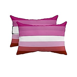 Recliner Head Pillow Ledge Loungers Chair Pillows with Insert Modern Sexuality Flag Asexual Purple and Brown Lumbar Pillow with Adjustable Strap Outdoor Waterproof Patio Pillows for Beach Pool, 2 PCS