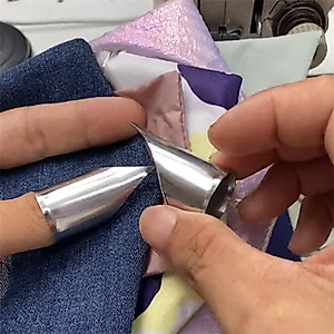 Lapel Tool, Stainless Steel Thumber Point Turner Lapel Tool for Sewing Quick and Efficient Tool for Turning Collars, Cuffs, Pockets and Belts, Sewing Notions and Supplies (Large)