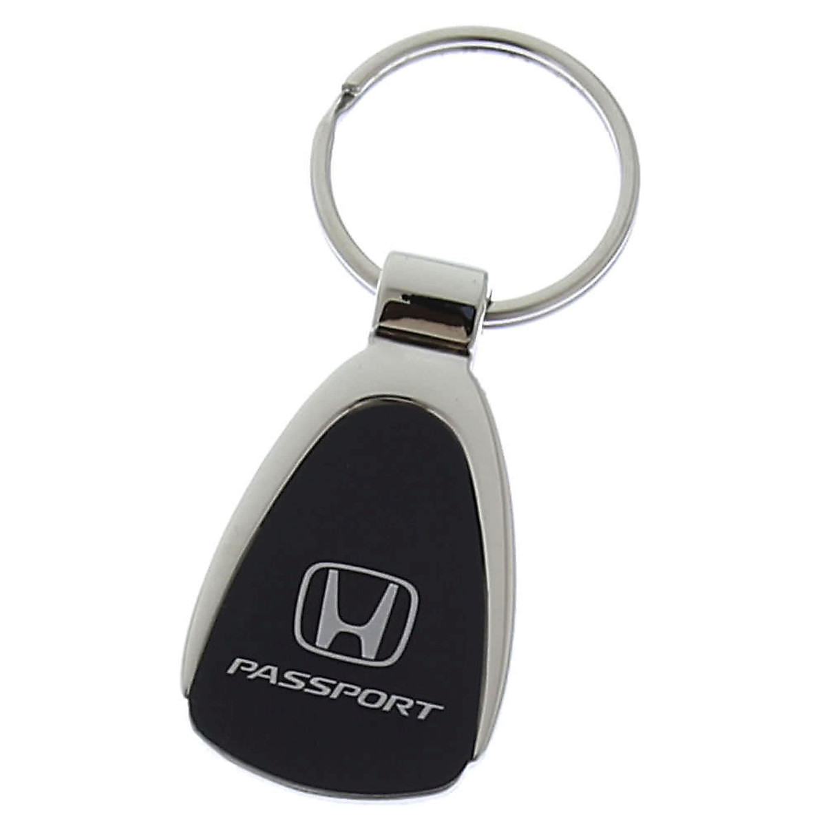 Au-TOMOTIVE GOLD Tear Drop Key Chain for Honda Passport (Black)