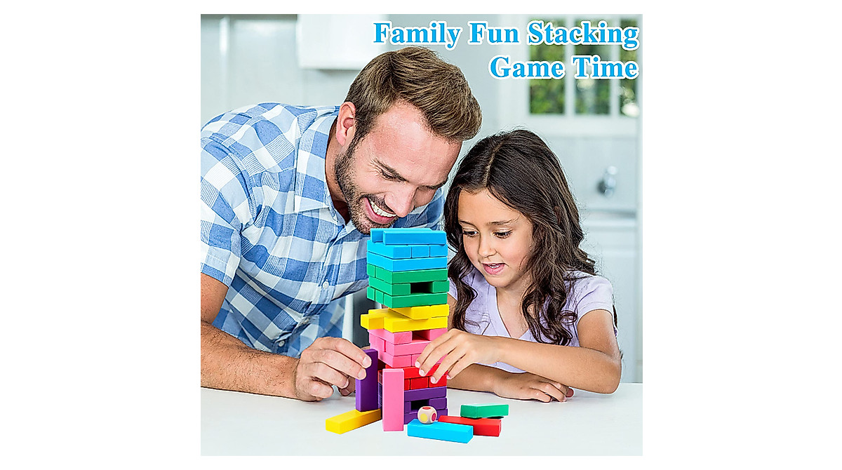 Colorful Wooden Stacking Game for All Ages