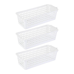 IEUDNS 3 Pieces Storage Basket, Food Serving Box, Jewelry Box Desktop Storage Tray for Living Room, Shelves, Laundry, Toy, S