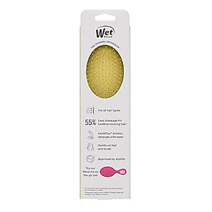 Wet Brush Original Detangler Hair Brush, Golden Gingham (Coastal Charm), Ultra-Soft IntelliFlex Bristles, Detangling Bristles Glide Through Tangles (Wet Dry & Damaged Hair), Women & Men
