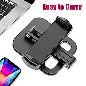 ULANZI Phone Mount Stand Holder for Desktop, VIJIM P001 with 2 Adjustable Arm and 360° Rotates, Universal Foldable Multi Angle, Compatible with iPad iPhone Tablet and More