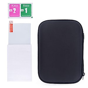 Aetheria Storage Bag for Miyoo Mini Plus Retro Game Console, Carrying Case with Tempered Glass Screen Protector Game Console Accessories