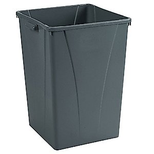Carlisle FoodService Products 34393523 Centurian Polyethylene Waste Container, 35 Gallon Capacity, 19.51" Length x 21.18" Width x 27-5/8" Height, Gray