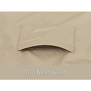 Covermates Square Patio Heater Cover – Weather Resistant Polyester, Elastic Hem, Water Resistant Zipper, Grill and Heating-Khaki