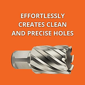 Jancy Slugger by Fein - HSS Nova Annular Cutter with Centering Pin - 3/4" Straight Shank, 1" Depth, 1-1/8" Diameter - 63134286041