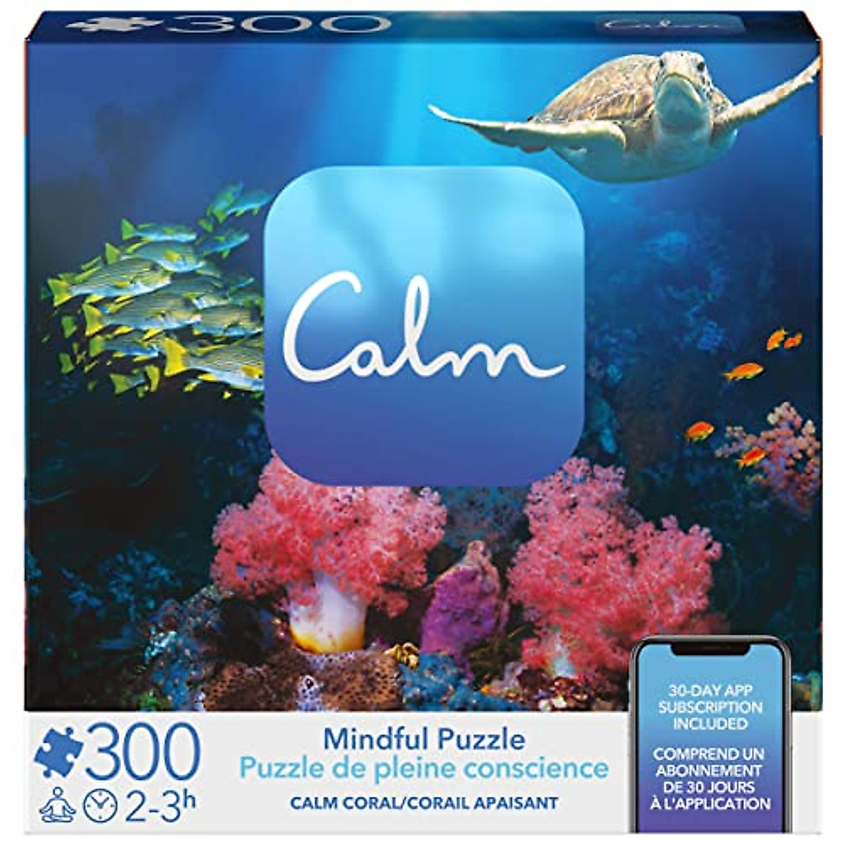 300-Piece Calm Jigsaw Puzzle for Relaxation, Stress Relief, and Mood Elevation, for Adults and Kids Ages 8 and up, Calm Coral