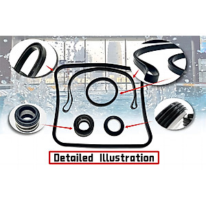 HCLLPS Super Pump Seal Replacement for Hayward Go Kit 3. All 3 Gaskets & Shaft Seal. Fits All SP1600, SP2600 in Regular, X, VSP Models. SPX1600TRA SP1600Z2 PS-201 SPX1600R SPX1600S SPX1600T Pool