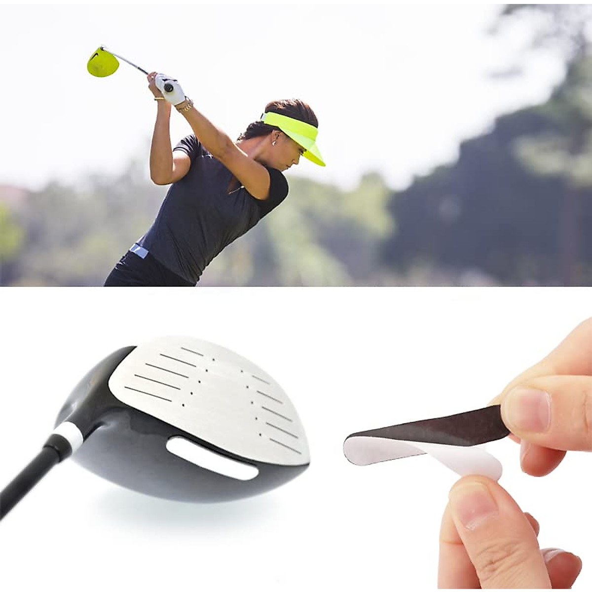 kcrygogo Golf Weighted Lead Tape Adhesive Lead Tape Strips Add Weight for Golf Club Tennis Racket Pickleball Paddle Adjust Weight (20pcs with Box)