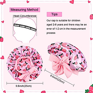5 Pcs Kids Satin Bonnet Sleeping Cap for Girls Boys Soft Satin Baby Bonnet Satin Hair Bonnet for Sleeping Night Hair Wide Band Sleeping Cap for Toddler Infant Kids, 5 Styles
