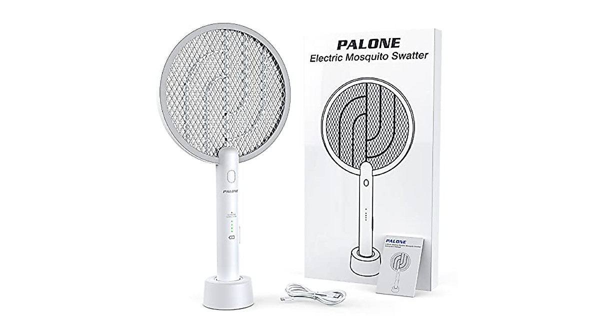 PALONE 2-in-1 Electric Fly Swatter | Rechargeable Bug Zapper