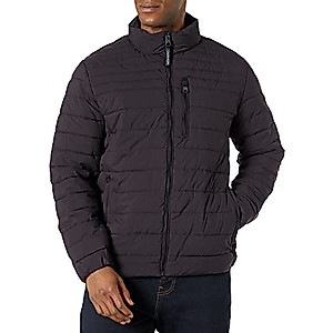 Calvin Klein Men's Classic Packable Down Jacket, Iron, Large