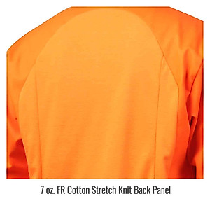 Black Stallion JF1625-OR Stretch-Back FR Cotton Welding Jacket, Orange, Medium