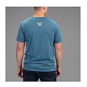 Vortex Optics Logo Short Sleeve T-Shirts (Steel Blue Heather Camo, 3X-Large)