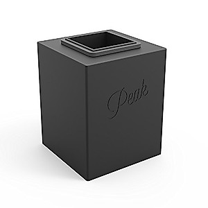 W&P Large Clear Cocktail Ice Mold - Craft Large, Flawless Ice Cubes for Cocktails, Drinks & Whiskey Premium Silicone Ice Mold BPA-Free, Easy-Release Square Ice Tray