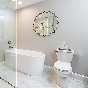 Bamboo Vanity Tray, Bathroom Tray for Counter, Bamboo Tray for Bathroom, Toilet Tank Tray, Perfume Tray 11.8L x 5.9W x 0.8H inch