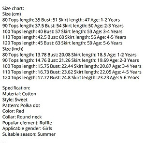 Newborn Baby Girls Valentine's Day Outfit Toddler Long Sleeve Heart Print Shirt Top Suspender Dress Skirt Set Infant Clothes (Dot-Red , 3-4T )