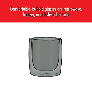 ZWILLING Sorrento 2-pc Double-Wall Tumbler Glass Set - Smoke Grey