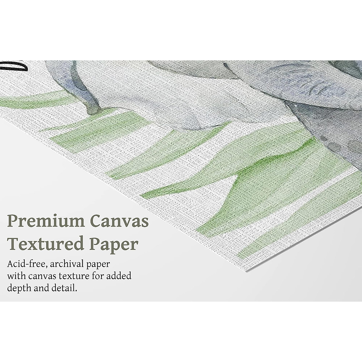 Baby Safari Animals Wall Art Prints - Nursery Decor - Set of 6-8x10 - Jungle Animal Pictures - Unframed - Watercolor