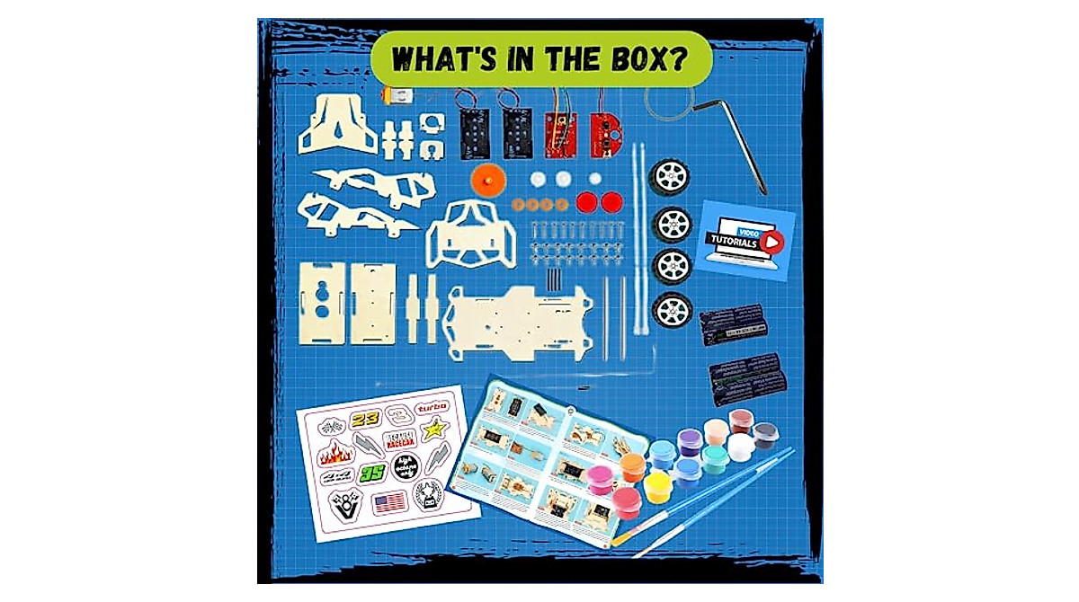 Build Your Own RC Car Kit for Kids Ages 8-12 | STEM & Creative Fun