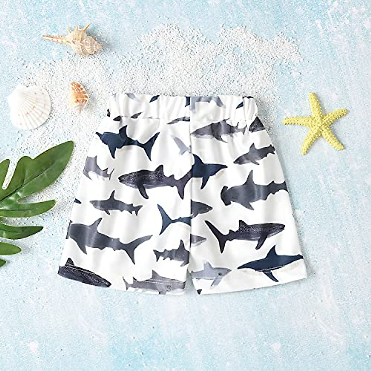 Baby Swim Trunks, Toddler Infant Swimsuit Shark Bathing Suit Beach Swimming Shorts (Shark, 0-6 Months)