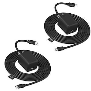 Made for Amazon,2 Pack-15W PD Fast Charger with 6.5Ft USB-C Cable Compatible with New Fire HD 7 8 10(2019-2022),Paperwhite 2021(Designed for use with USB-C Version Fire Tablets and Kindle E-Readers)