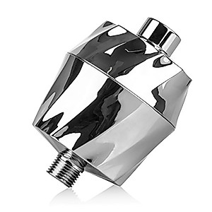 HD Revitalizing Shower Filter - AQUABLISS Latest High Output Filtration. 2x Vitamin C, Minerals for Luscious Hair, Skin & Nails - KDF/CS/VC for Less Harsh Chemicals, Chlorine, Sediment, Metals - SF400