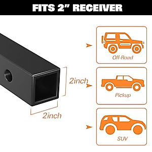 WEIZE 53 x 19 x 4-1/8 Inch Hitch Cargo Carrier, 500 lbs Capacity Steel Hitch Cargo Rack Basket with Net, Strap, Tightener for Car SUV Truck Traveling Camping, 2" Receiver