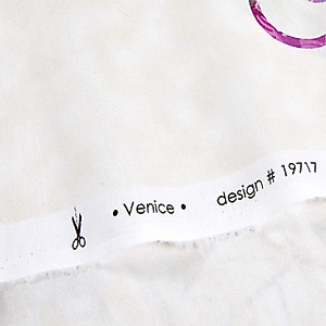 Kaufman Venice Flower 24" Panel Jewel, Fabric by the Yard