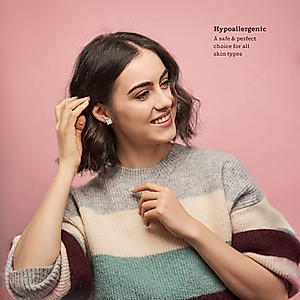 Sterling Silver Basket Set Square CZ Stud Earrings 12x12mm