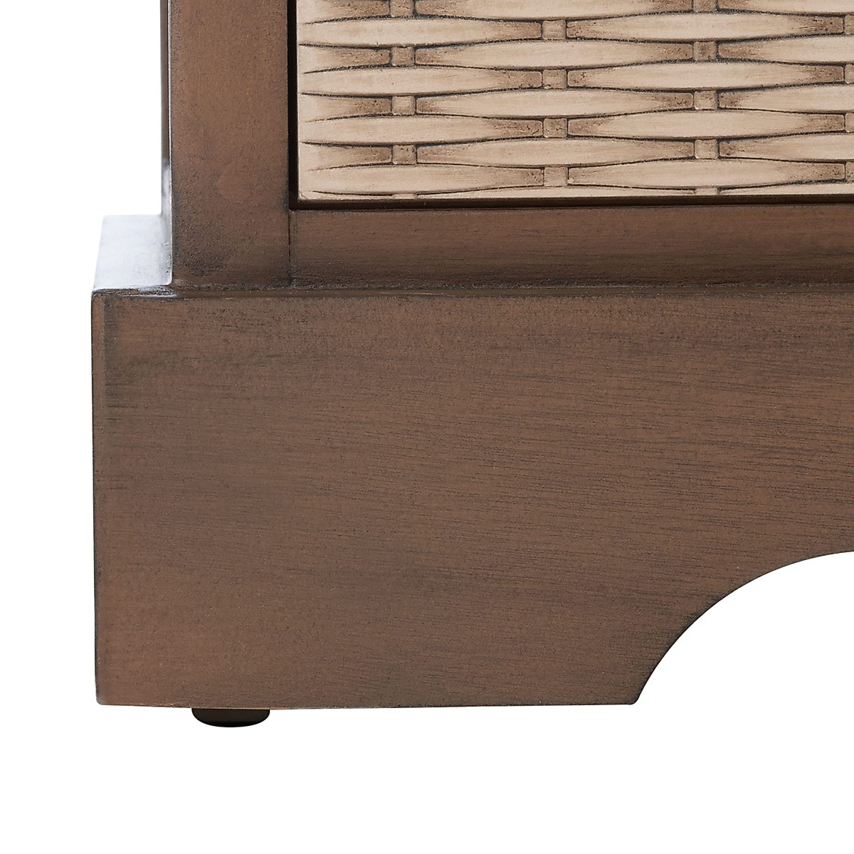 SAFAVIEH Home Collection Landers Brown 4-Drawer Media Stand (up to 55-inch Flat Screen TV)