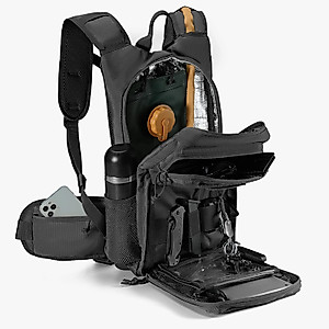 Tactical Hydration Pack Backpack, Military Molle Water Backpack for Hiking Running Cycling Climbing Hunting Fishing(No Water Bladder Included) (Black camo)