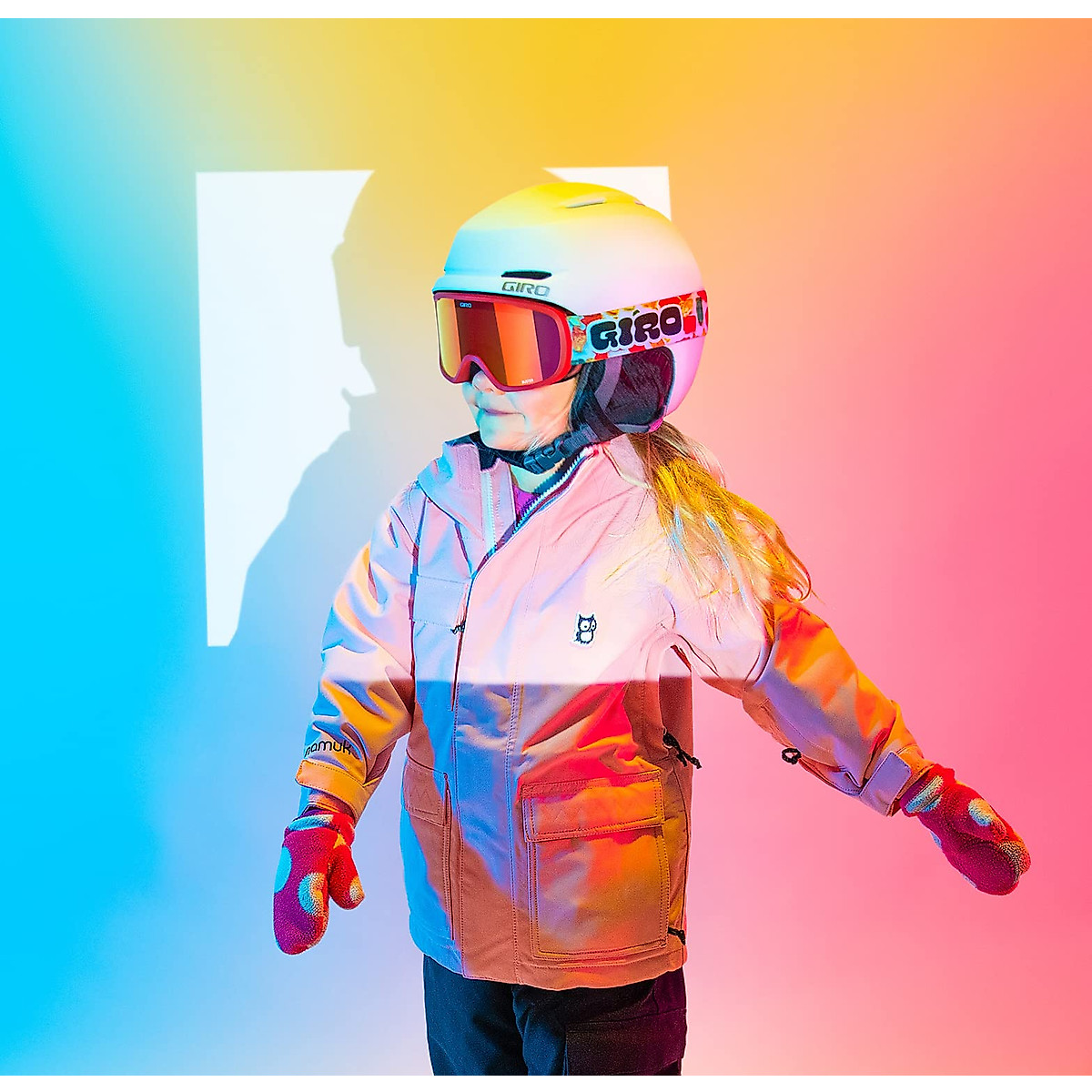 Giro Spur Kids Ski Helmet - Snowboard Helmet for Boys & Girls - Matte Black - S (52-55.5cm)