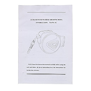 8MILELAKE Retractable Auto Rewind Air Hose Reel Wall Mount Tool Air Compressor 33ft x5/16inches 180 degree rotation Air Hose Reel